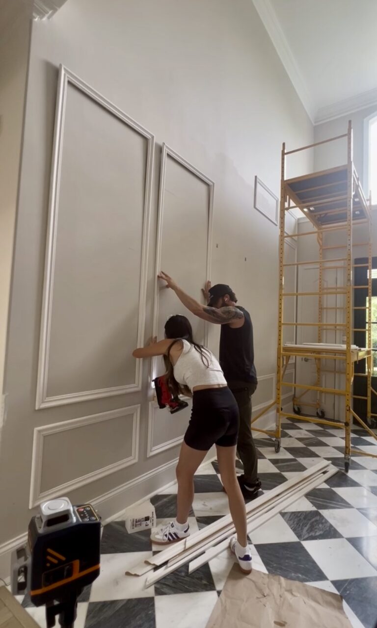 DIY Foyer Picture Molding